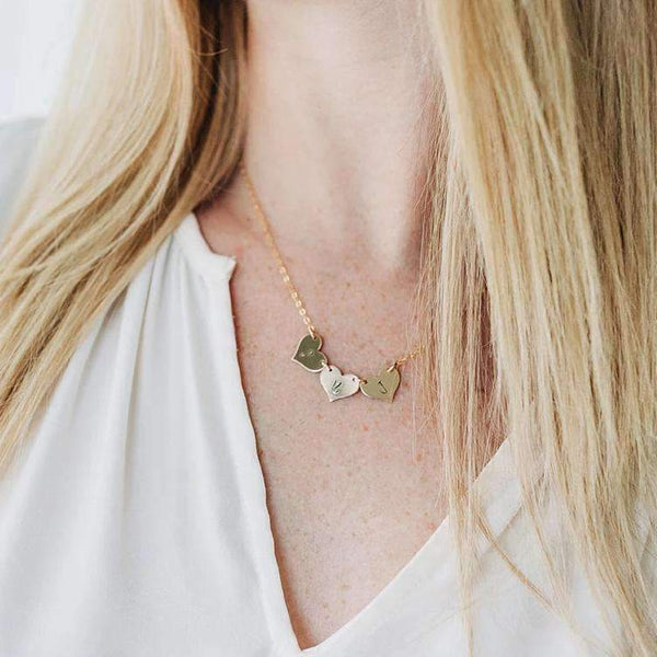 Dainty Multiple Heart Necklace - Words By Heart